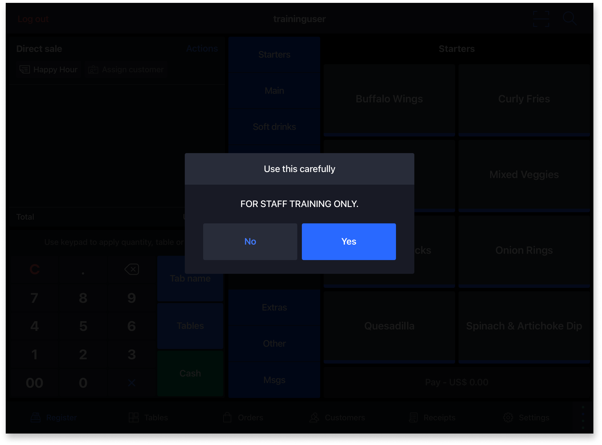 Training POS users – Lightspeed Restaurant (K-Series)