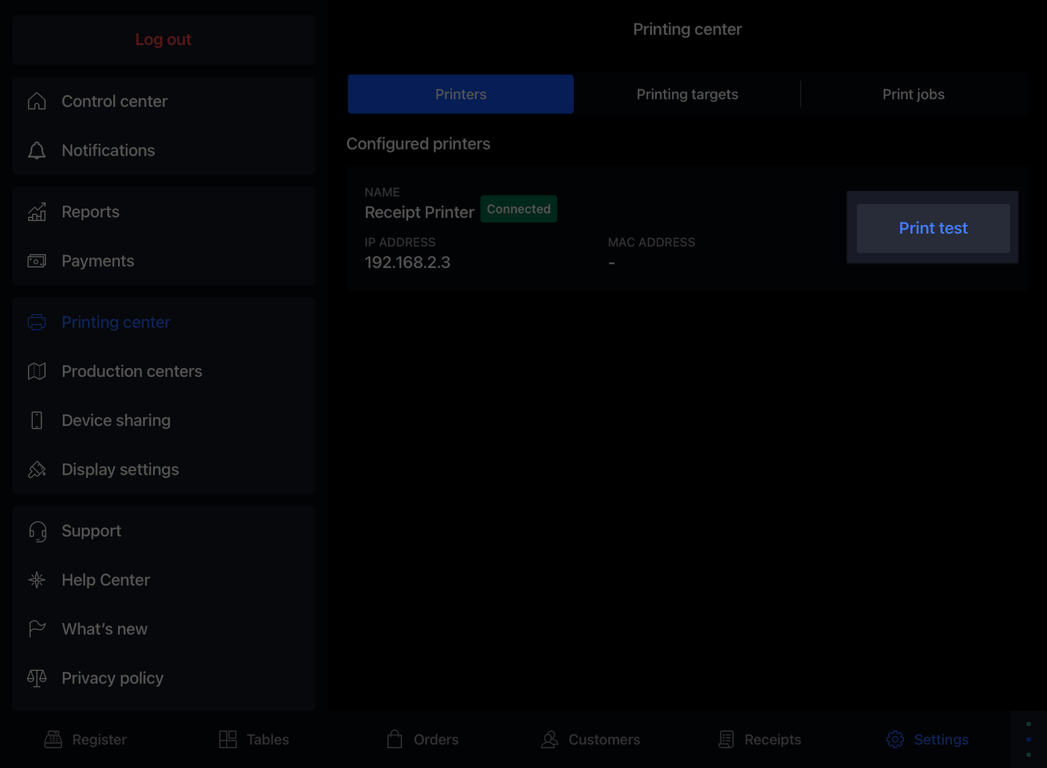 Epson TM-m30 series printer setup – Lightspeed Restaurant (K-Series)