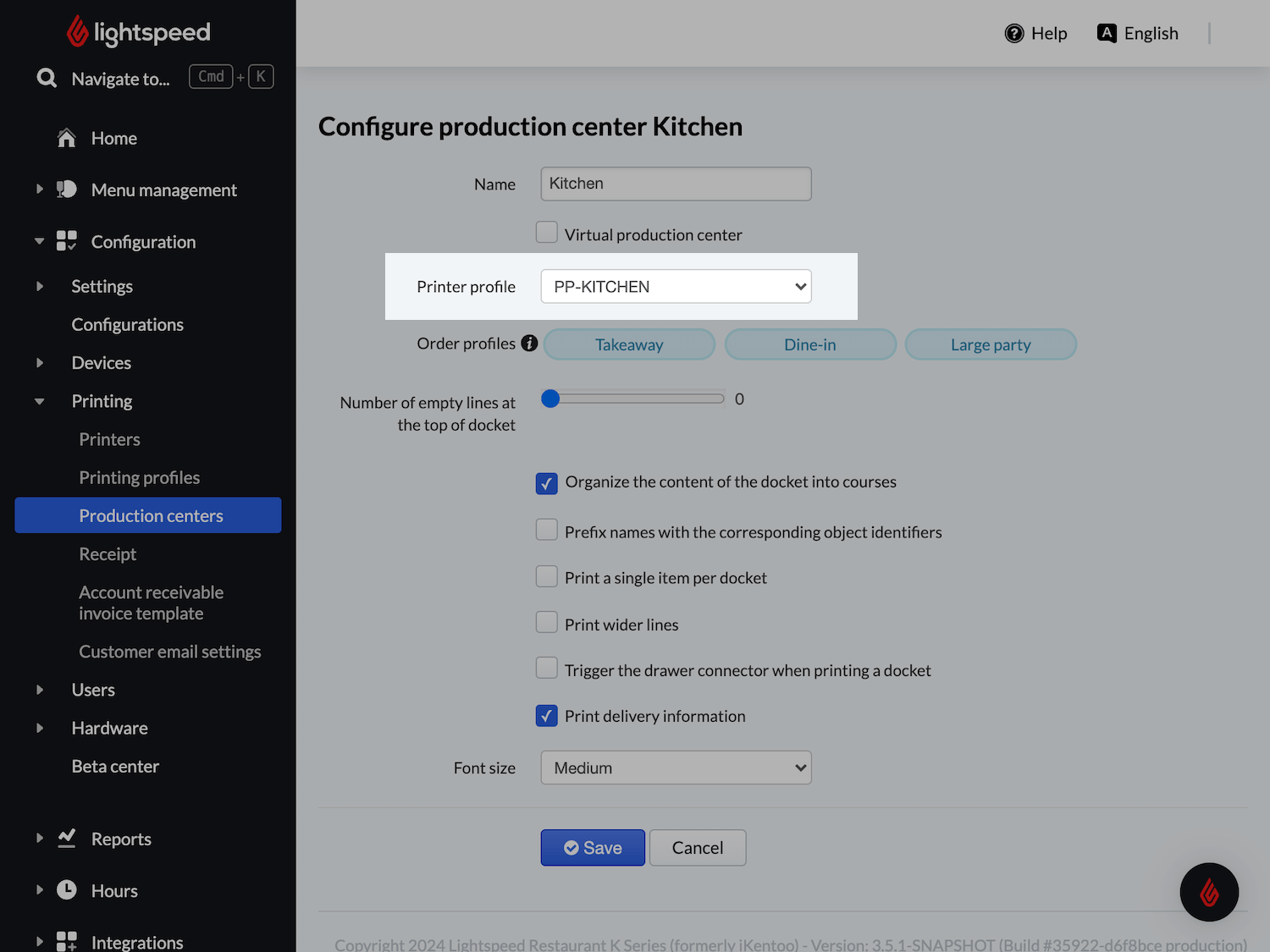 How printing works – Lightspeed Restaurant (K-Series)